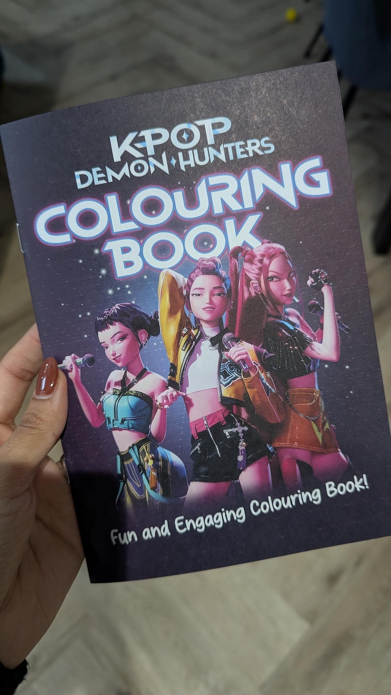 KPOP Demon Hunters Colouring Booklet. 16 Pages of Fun! | Huntrix ...