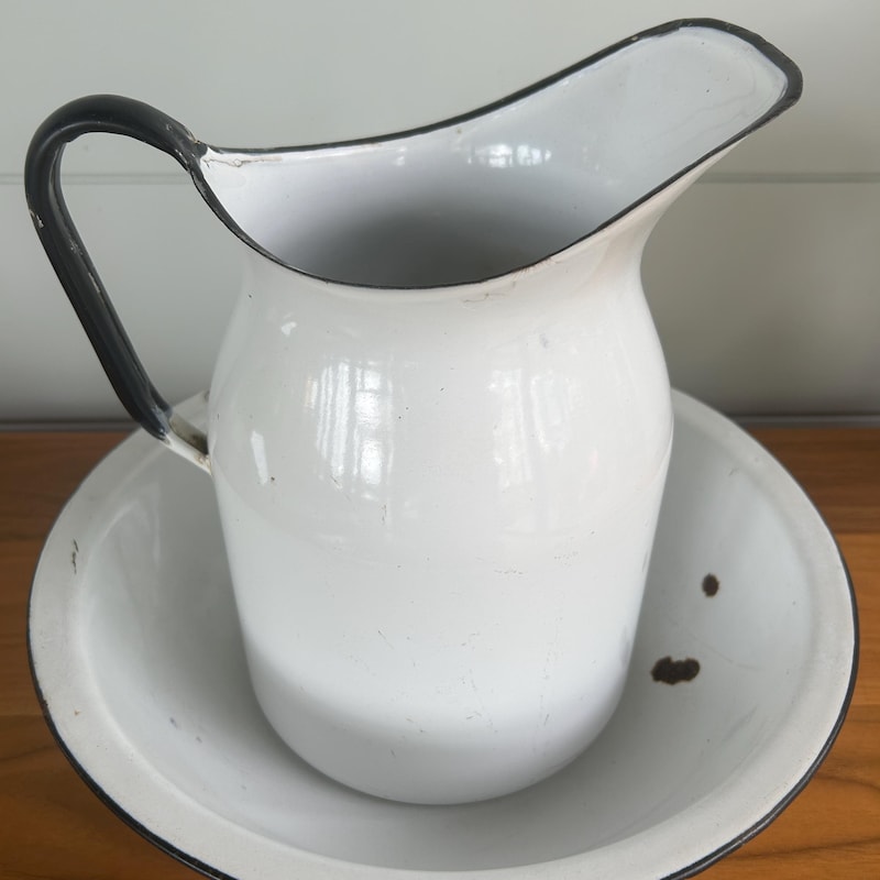 Enamel Wash Basin - Etsy