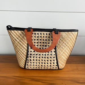 Handwoven Straw Tote Bayong Purse Eco-friendly Filipino Woven Pandan ...