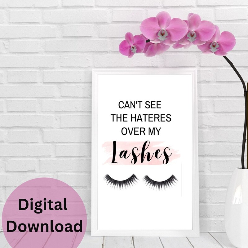 Eyelashes Print - Etsy