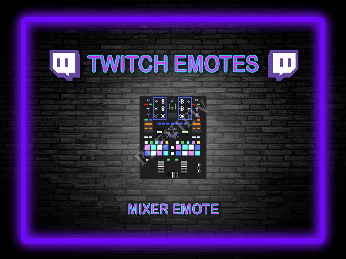 DJ MIXER EMOTE - Etsy