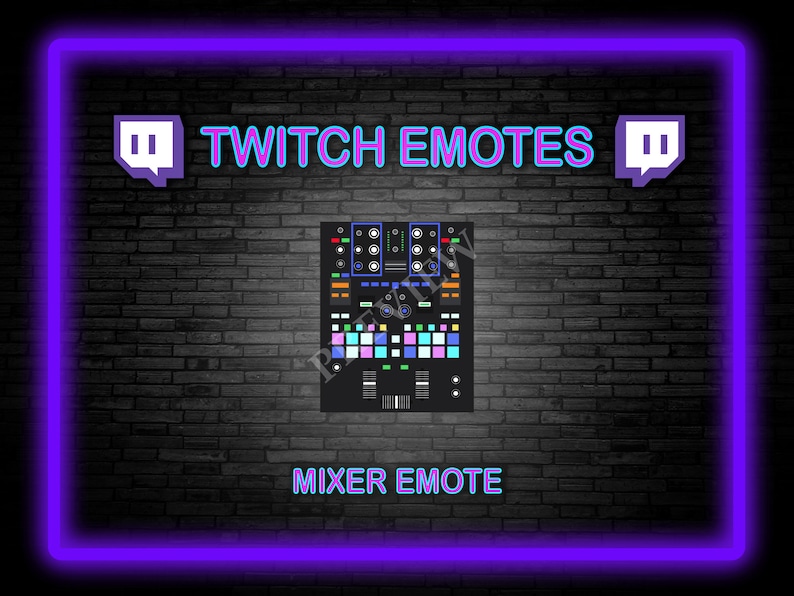 DJ MIXER EMOTE - Etsy
