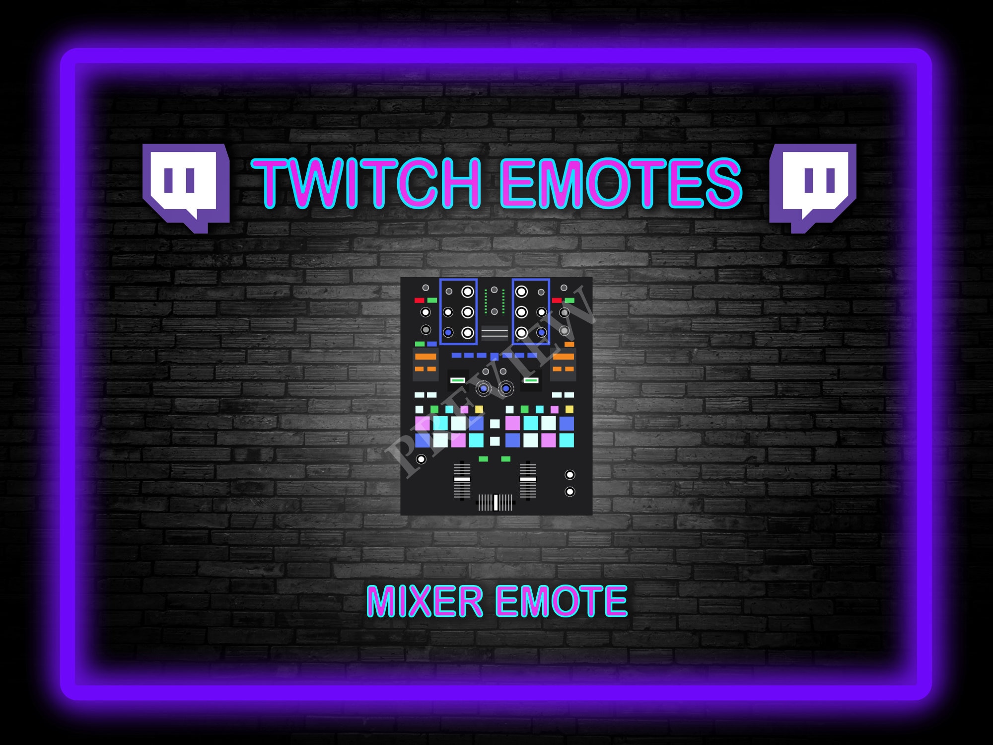 DJ MIXER EMOTE - Etsy