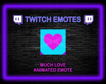 ANIMATED STATIC EMOTE Much Love, Animated Much Love Emote, Much Love ...