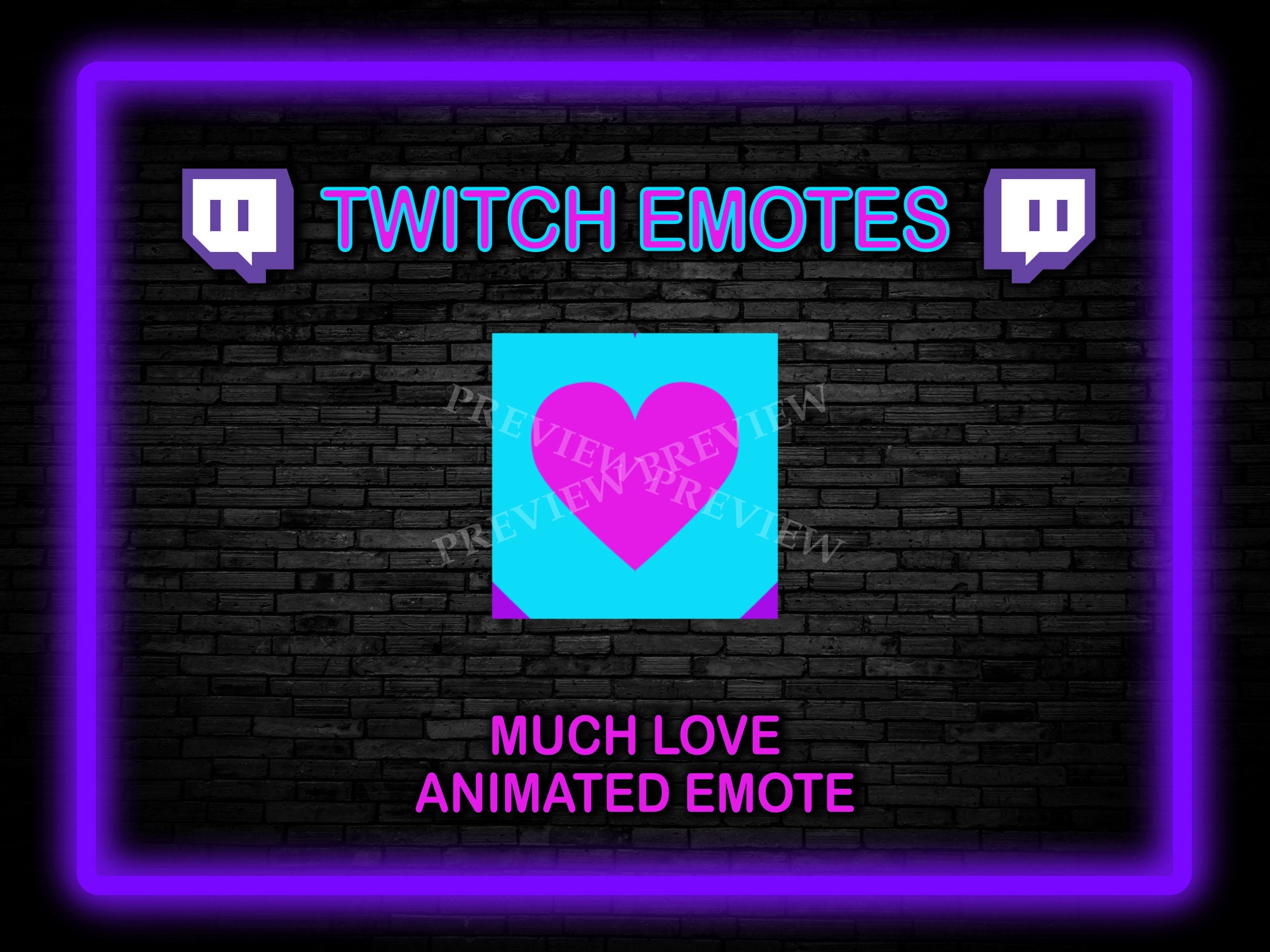 Much Love Emote - Etsy