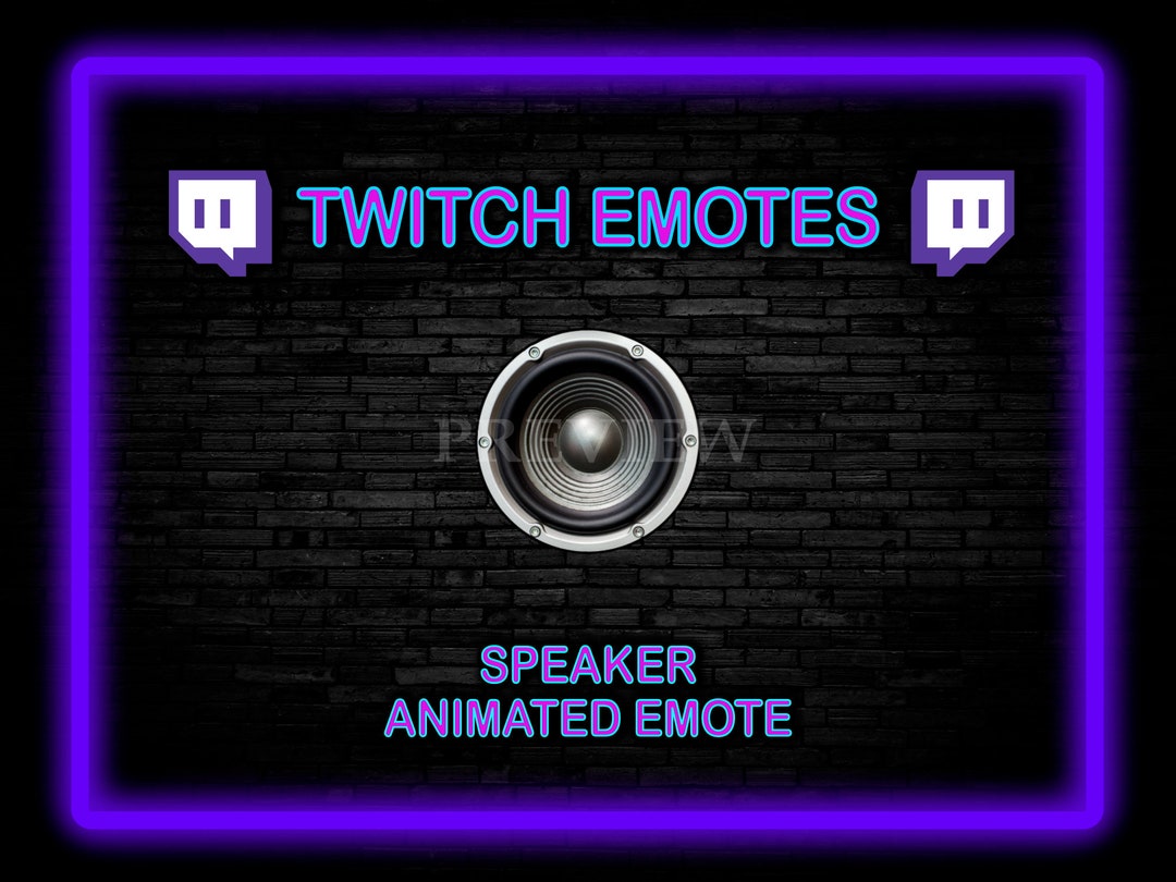 Speaker Animated Emote - Etsy