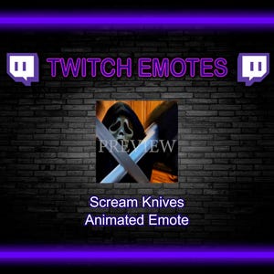 Scream Knives Animated Emote - Etsy