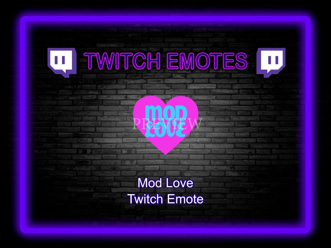 Mod Love Twitch Emote - Etsy