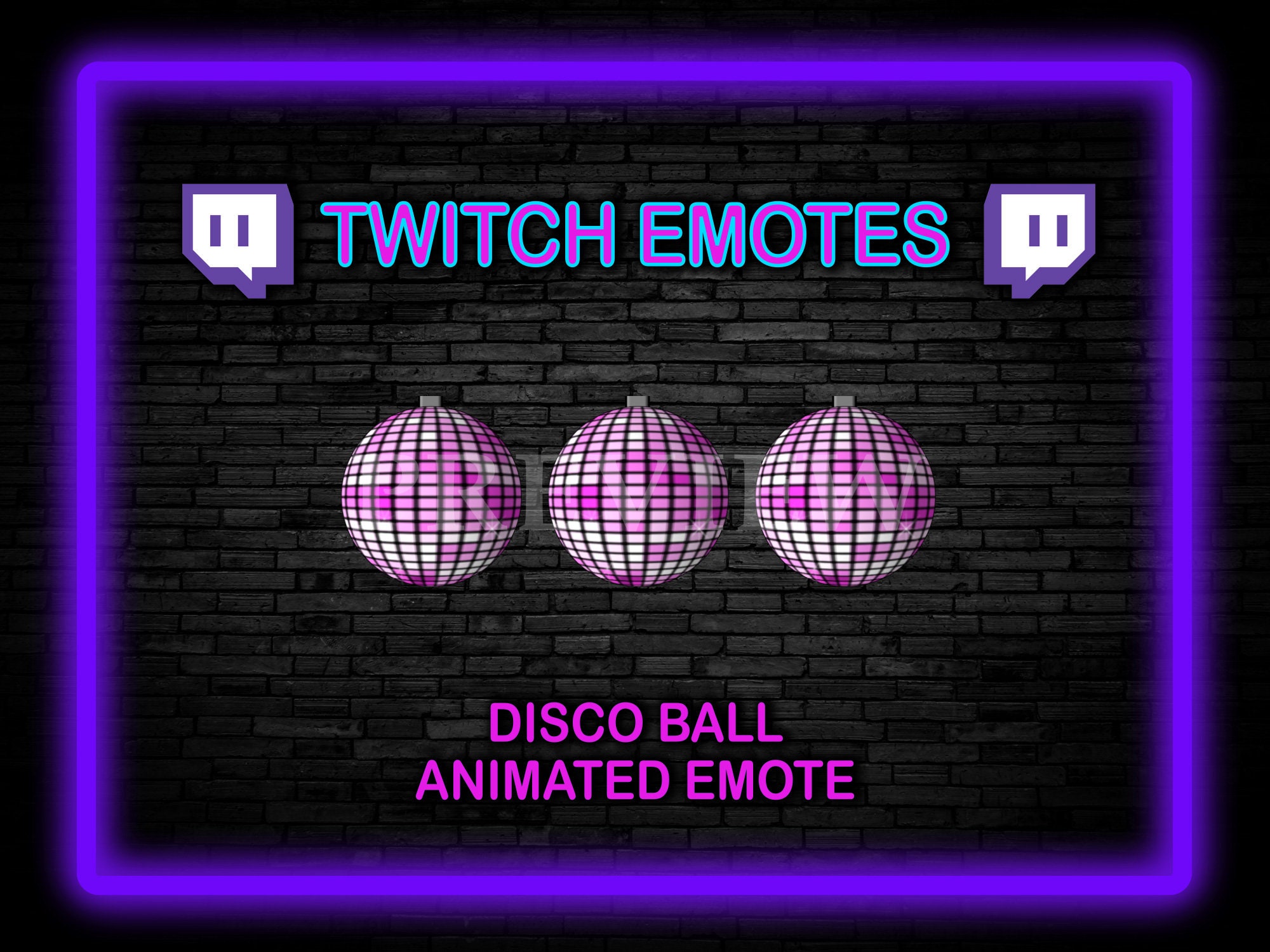 Disco Ball Animated Emote - Etsy
