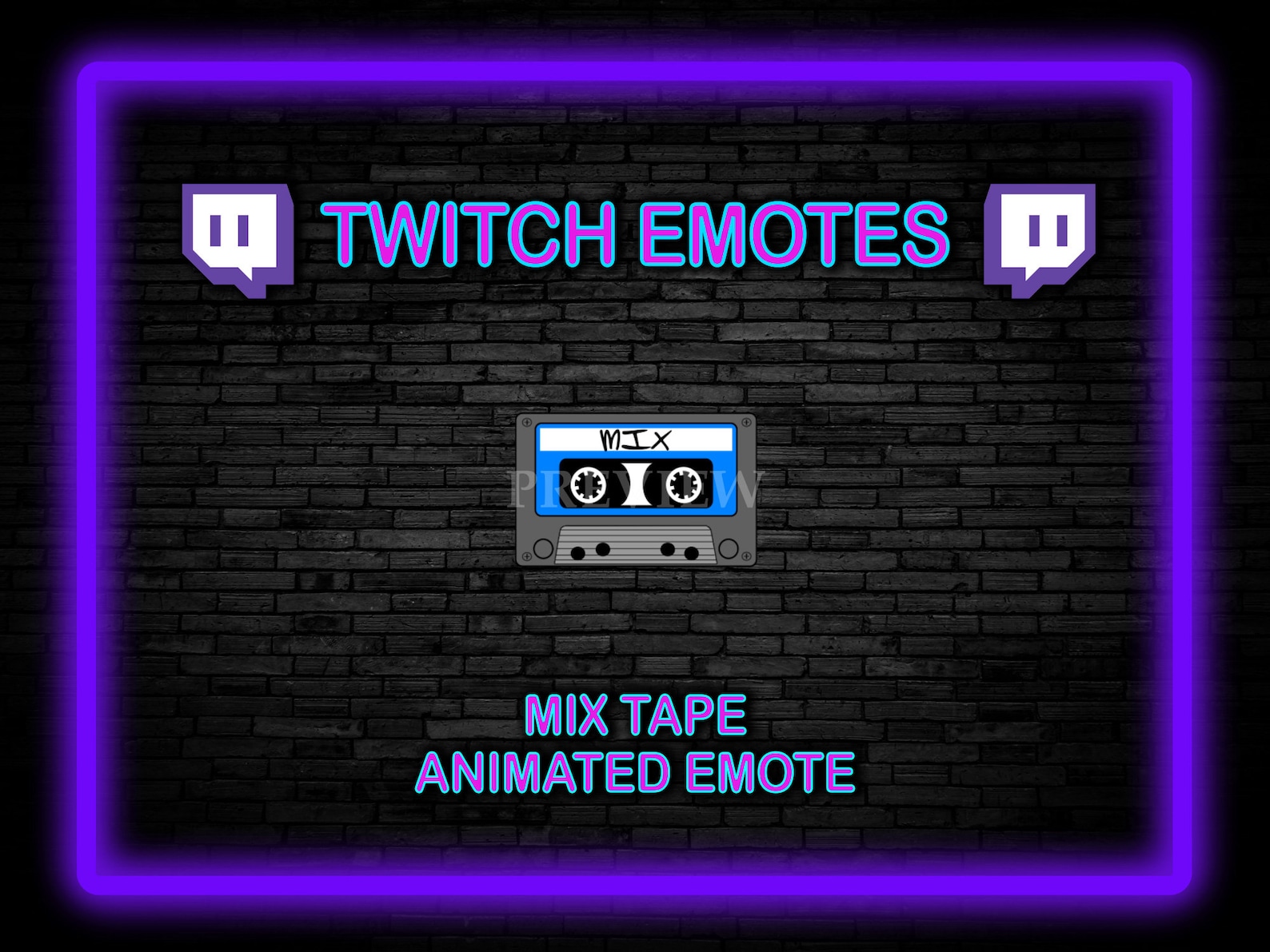 Mix Tape Animated Twitch Emote - Etsy