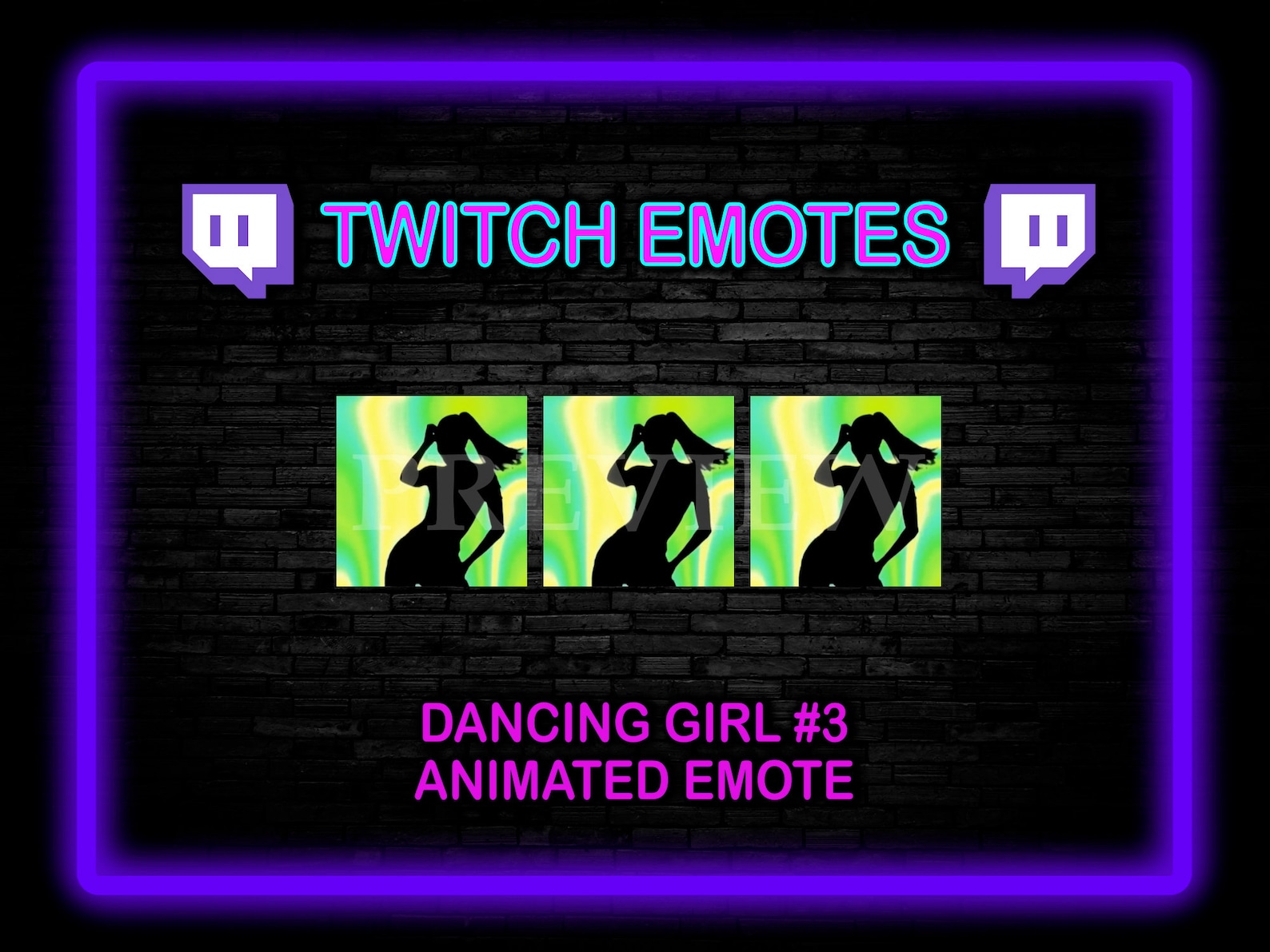 Dancing Girl Emote #3 - Etsy