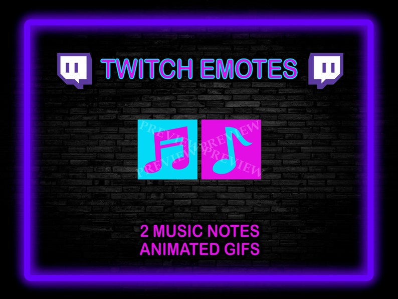 Music Notes Animated Emotes - Etsy