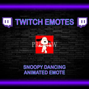 Snoopy Dancing Animated Emote - Etsy