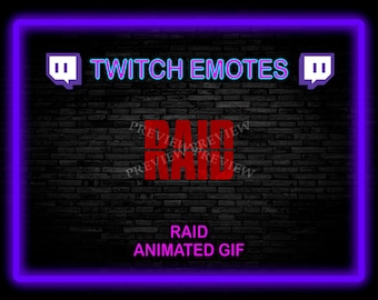 ANIMATED STATIC EMOTE Raid, Animated Raid Emote, Raid Sparkle Emote ...