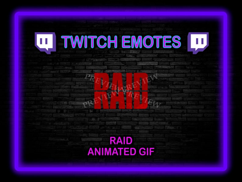 Raid Animated Emote - Etsy