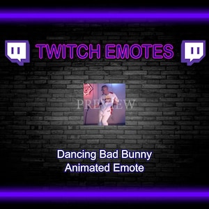 Bad Bunny Dancing Animated Emote - Etsy
