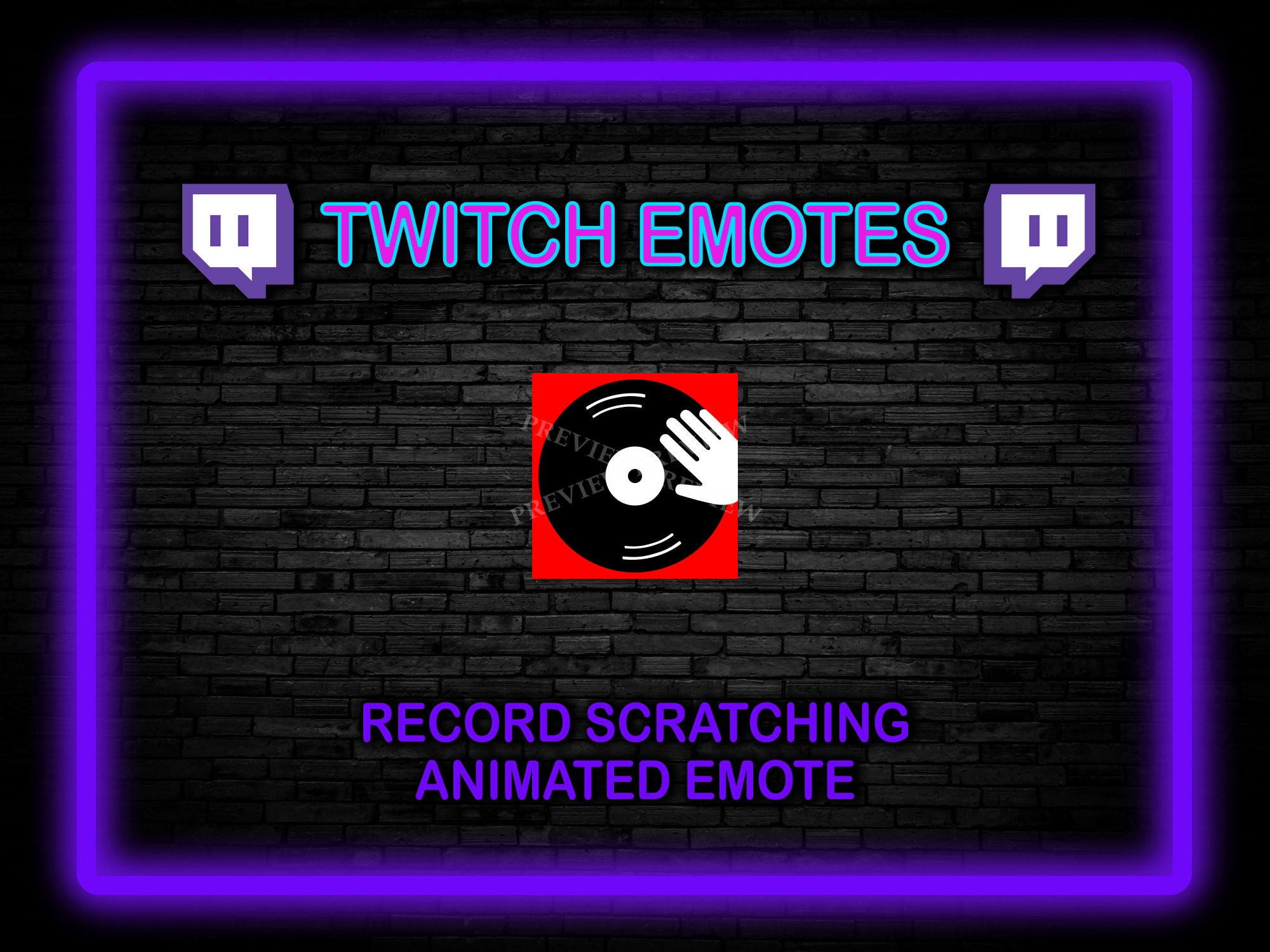 Record Scratching Animated Emote - Etsy