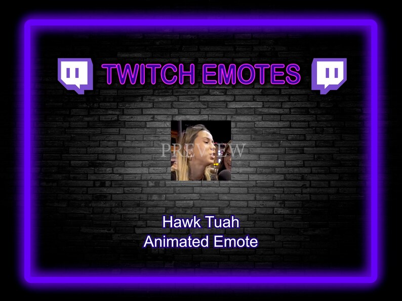 Hawk Tuah Animated Emote - Etsy