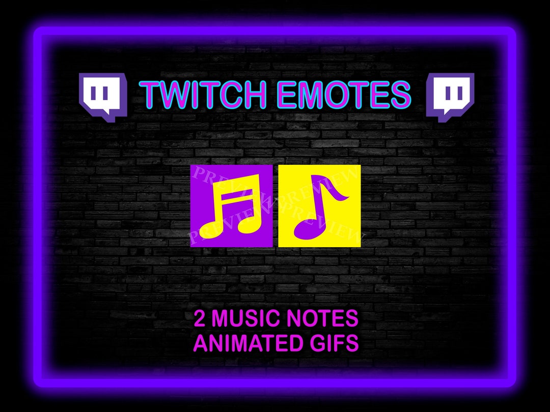 Music Notes Animated Emotes - Etsy