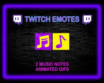 Music Notes Animated Emotes | Twitch Emotes | Kick Emotes | Emoji ...