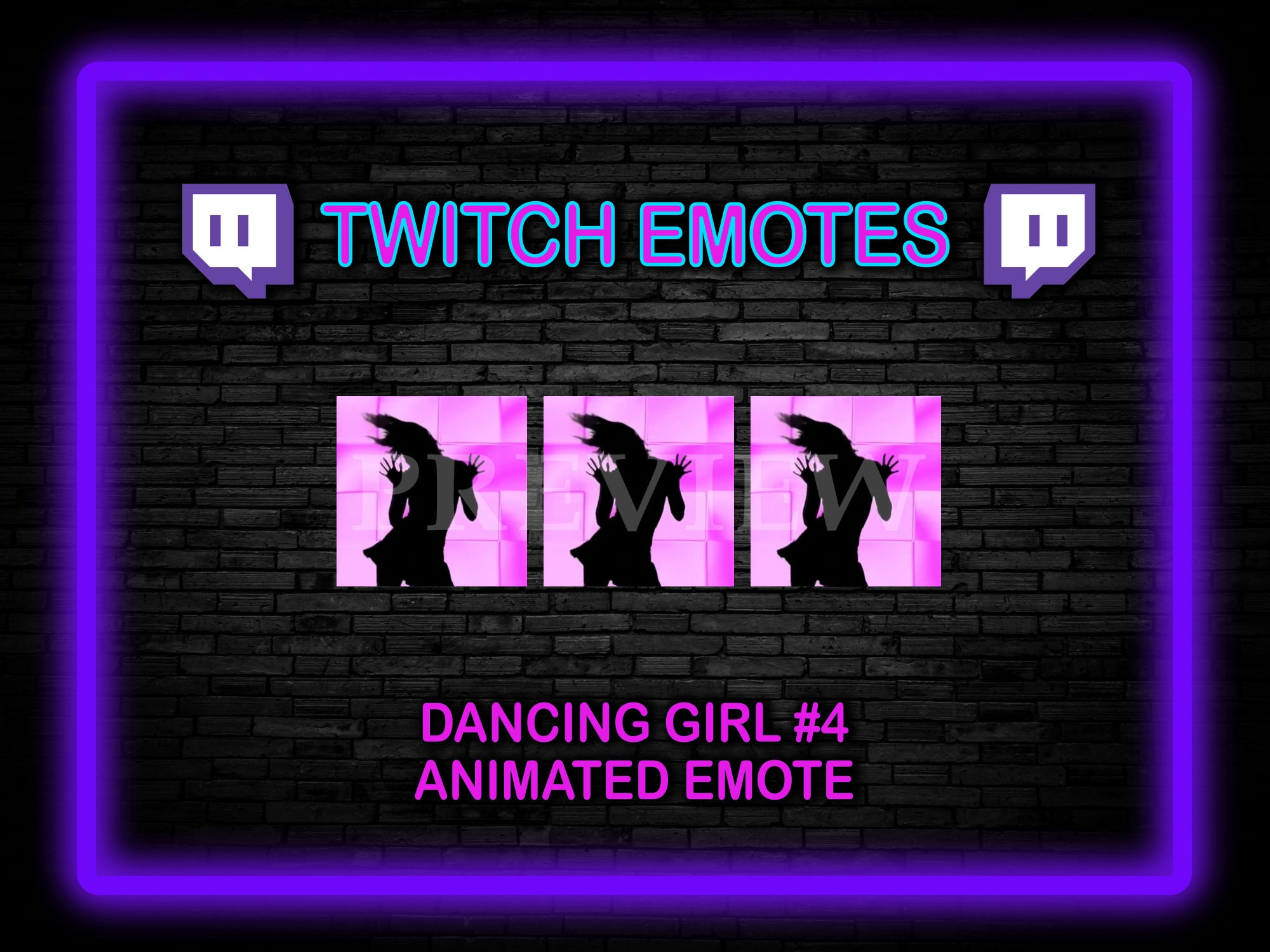 Dancing Girl Emote #4 - Etsy