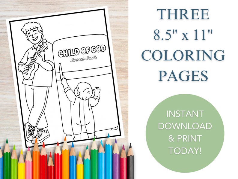 Forrest Frank Coloring Book: Christian Pop Music, Kids' Drawing (PDF ...