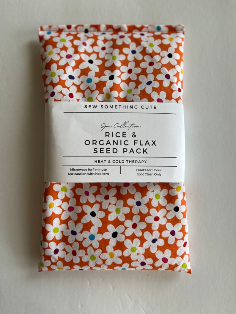 Rice and Flaxseed Heating/cold Pack. All Natural and Reusable Heating ...