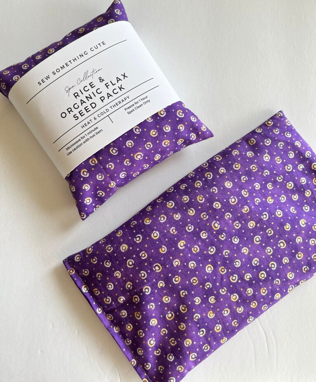 Microwavable Rice Bag Heating Pad Natural Healing Cold Therapy and Spa ...