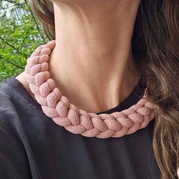 Braided Necklace - Etsy