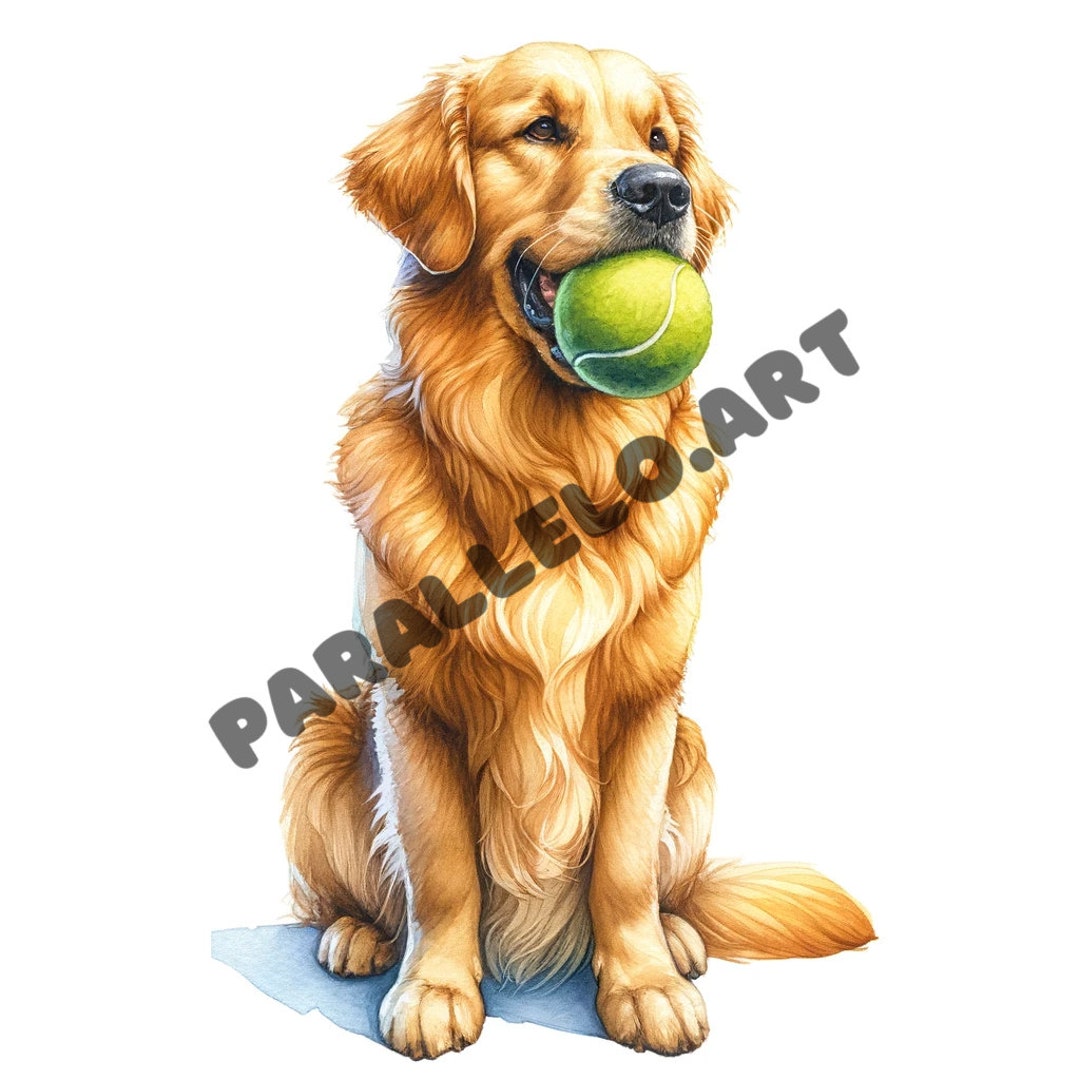 Golden Retriever Clipart 5 Images Poster, Frame, Personalized Photo ...