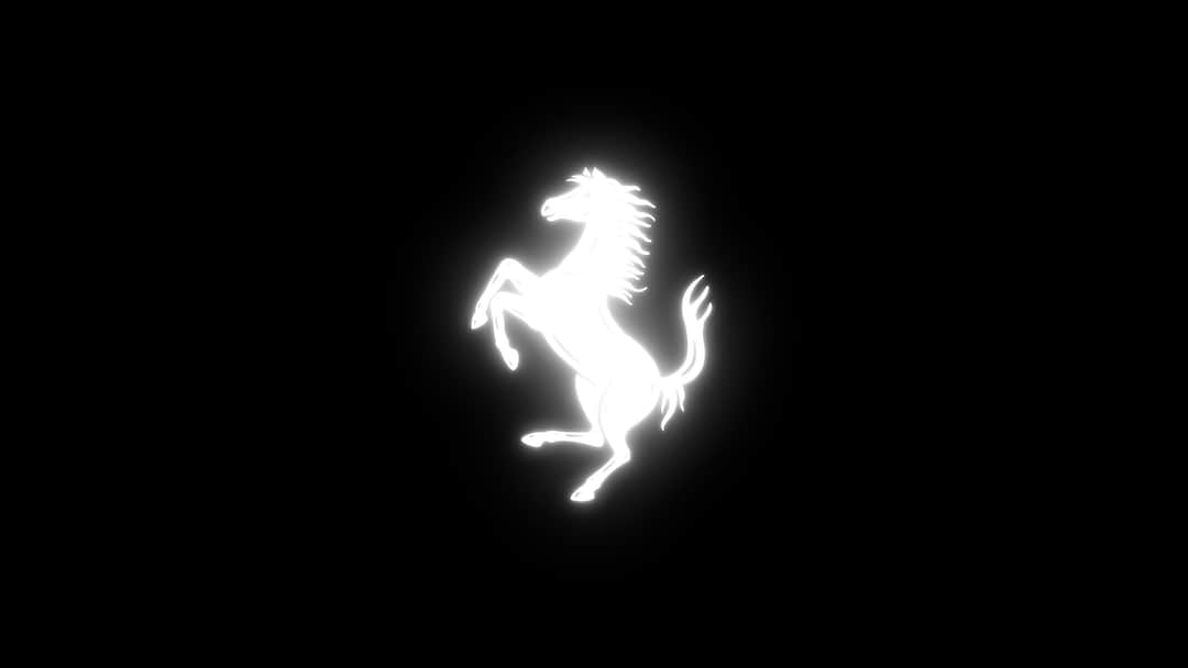 Glowing Ferrari Logo PNG and PSD | High-res Digital Download | Neon ...