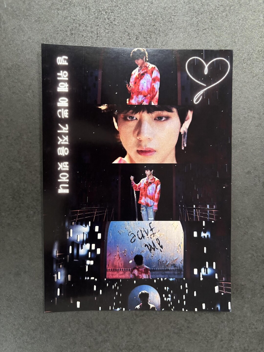 BTS V Fake Love Print | High-quality Poster | Gift for Fans | Aesthetic ...