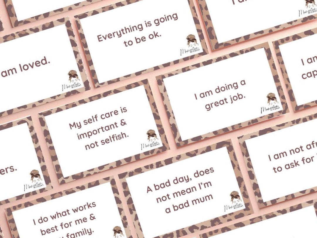 Printable Mummy Affirmation Cards - a Set of 40. - Etsy