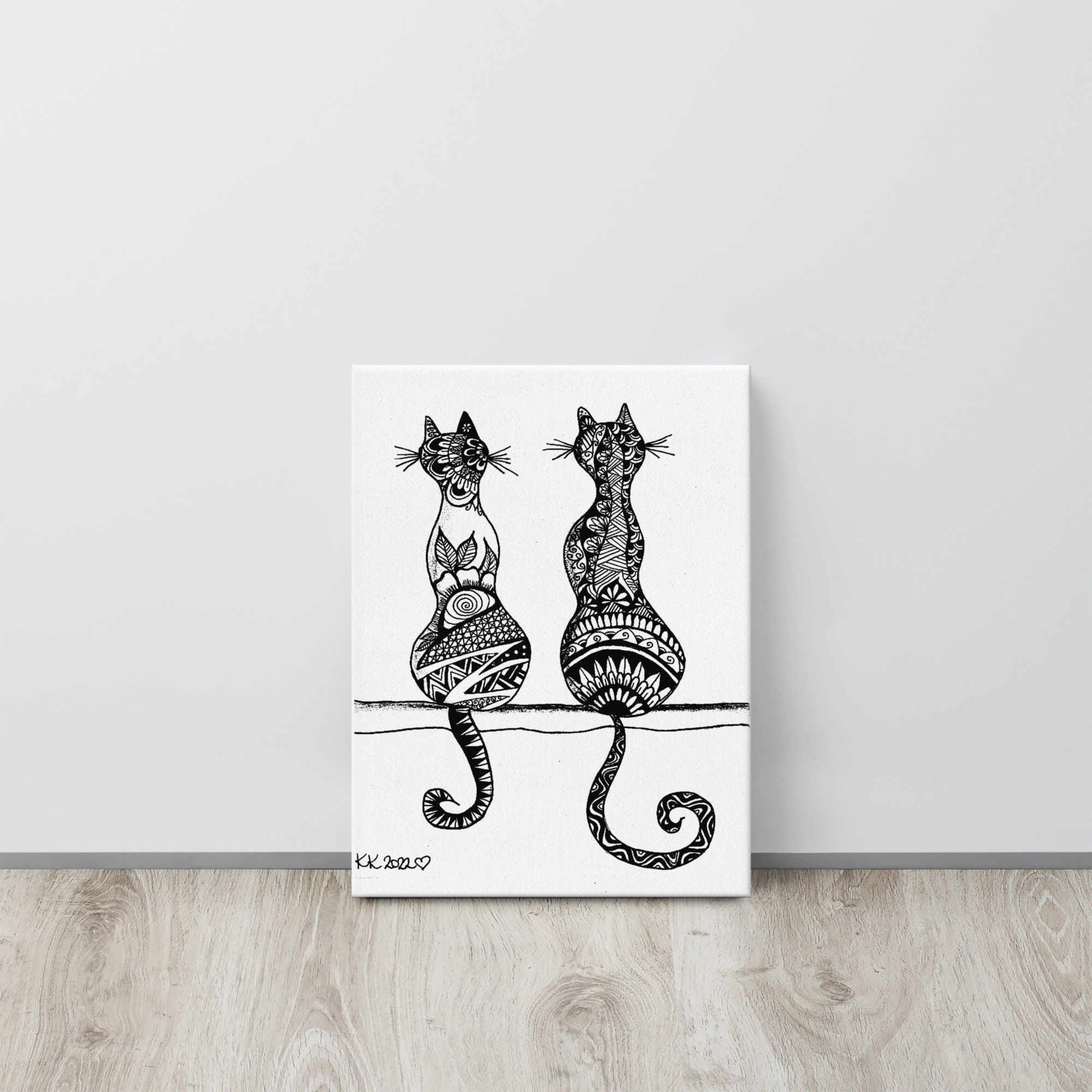 Zentangle Cats - Etsy