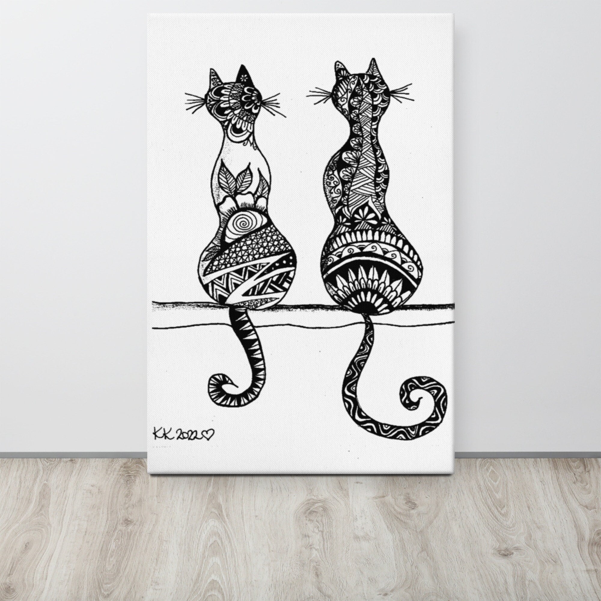 Zentangle Cats - Etsy