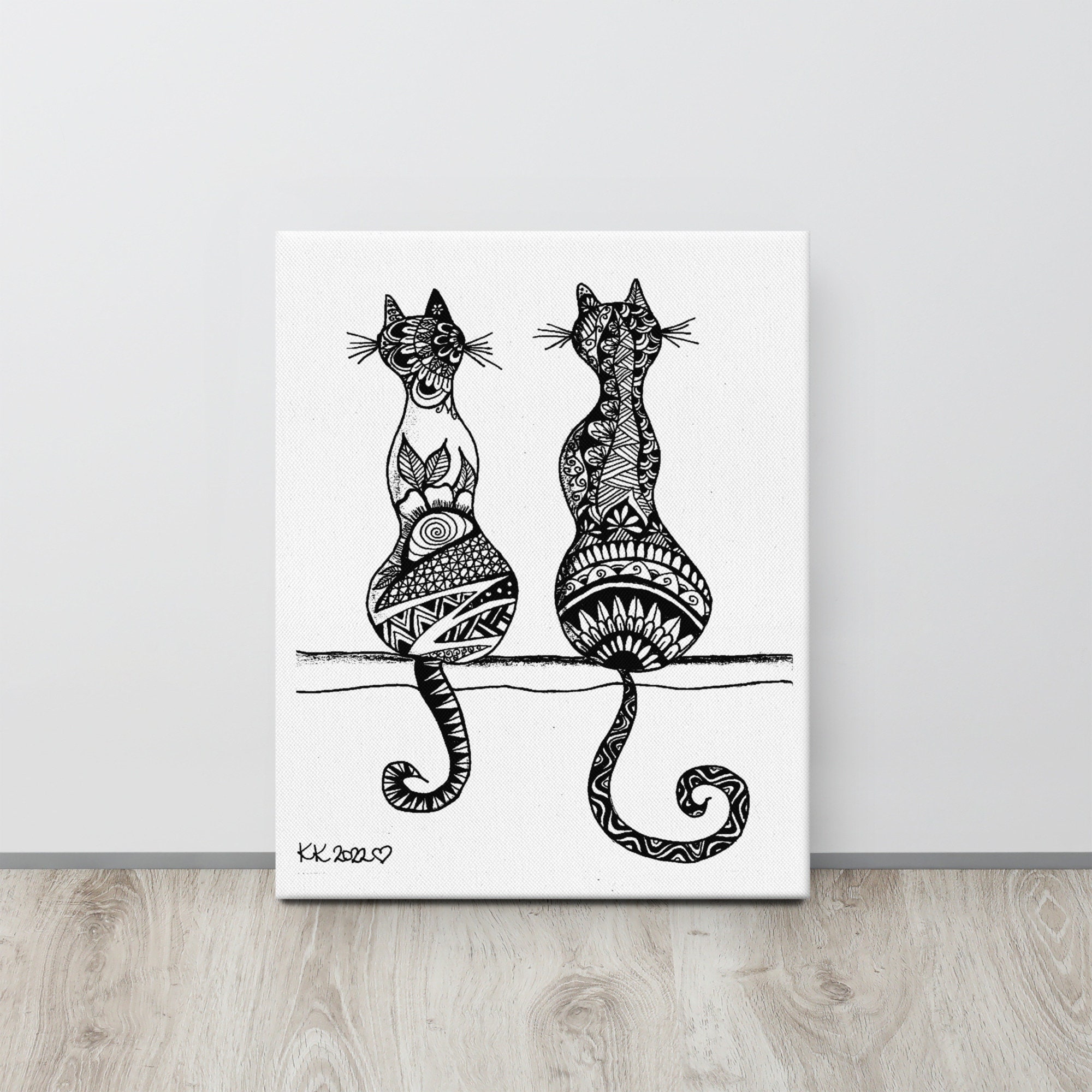 Zentangle Cats - Etsy