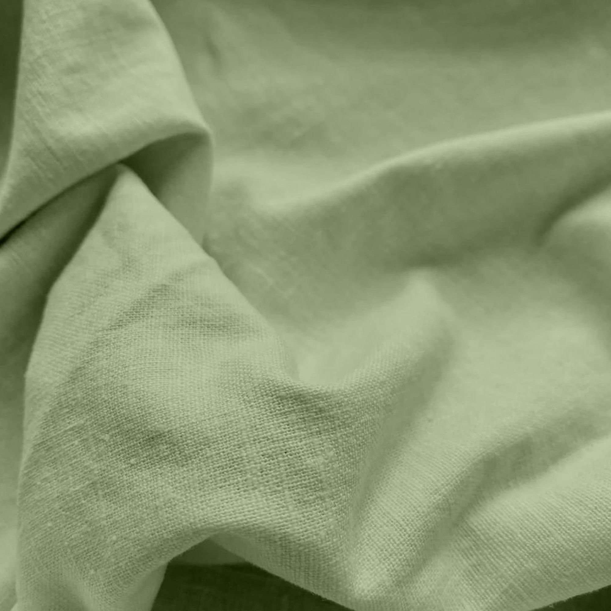 Natural Dye Linen Fabric / Green Color - Etsy