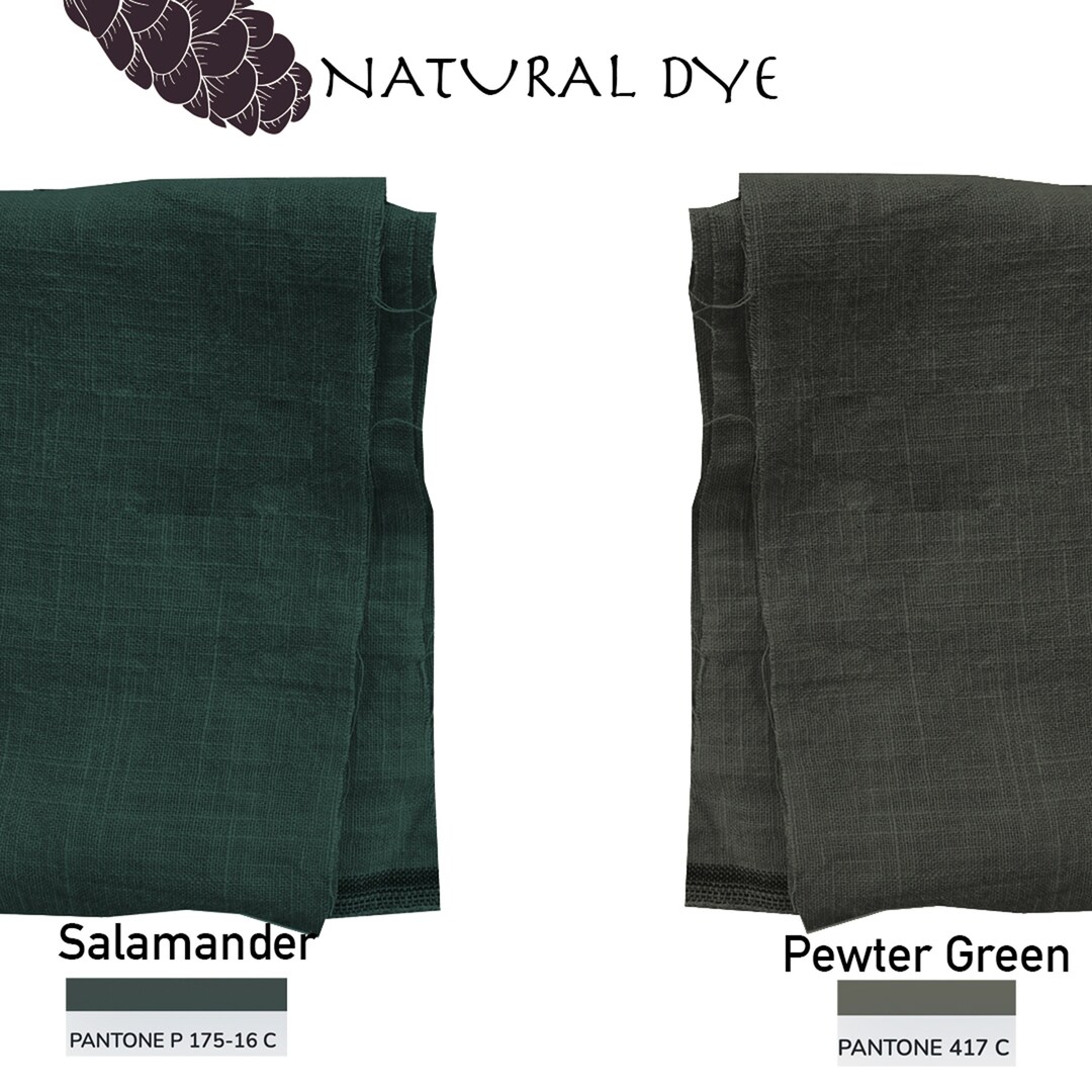 Natural Dye Linen Fabric - Etsy