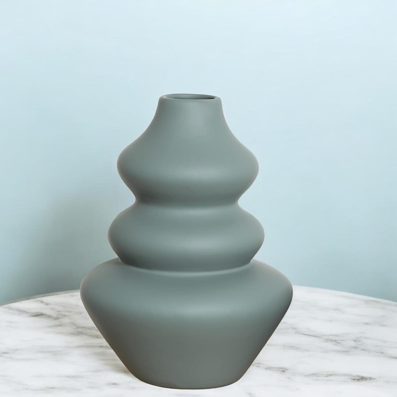Ceramic Vase Grey Modern Vase for Decor, Flower Vases for Home Decor ...