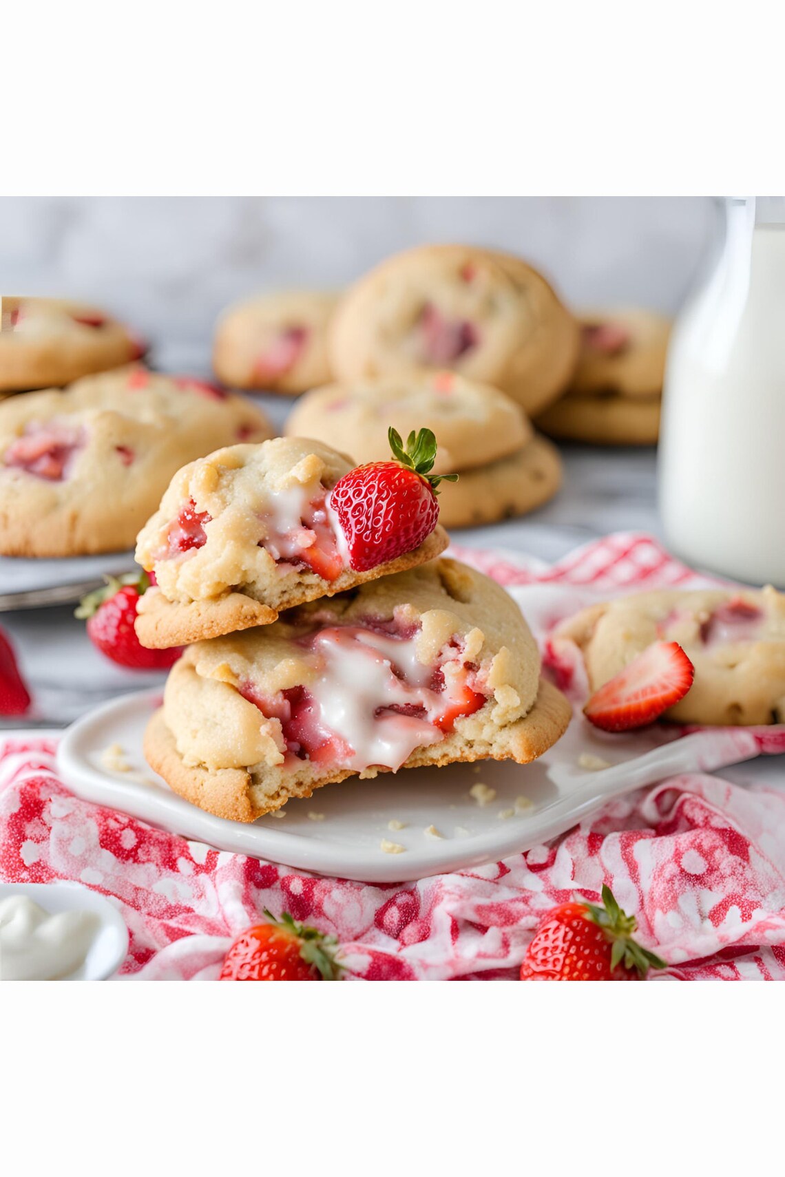 Strawberry Shortcake Stuffed Cookies Recipe - Etsy