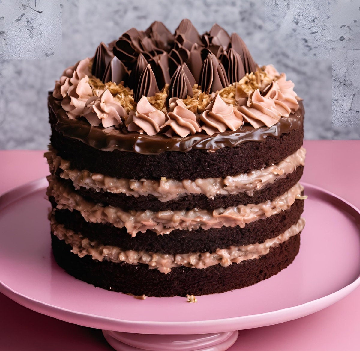 German Chocolate Cake | Crumbl Inspired Recipe - Etsy