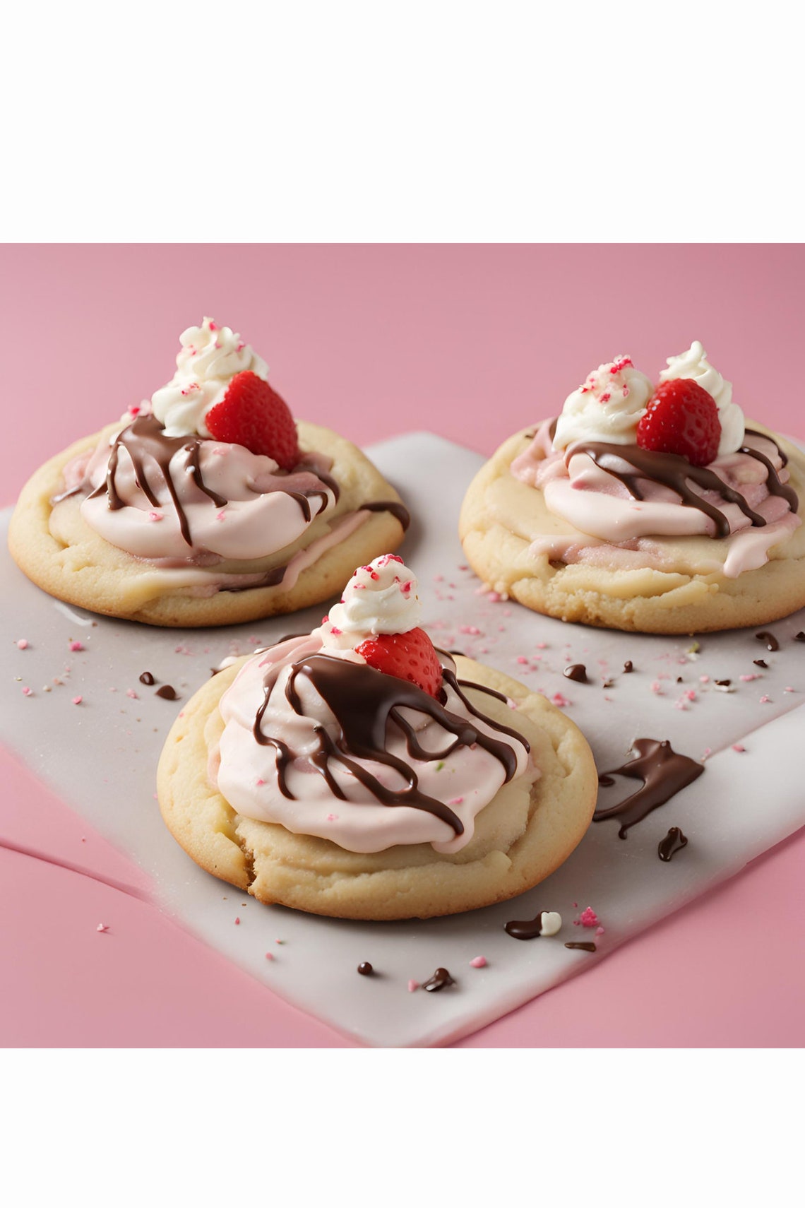 Banana Split Vanilla Sugar Cookies Recipe - Etsy