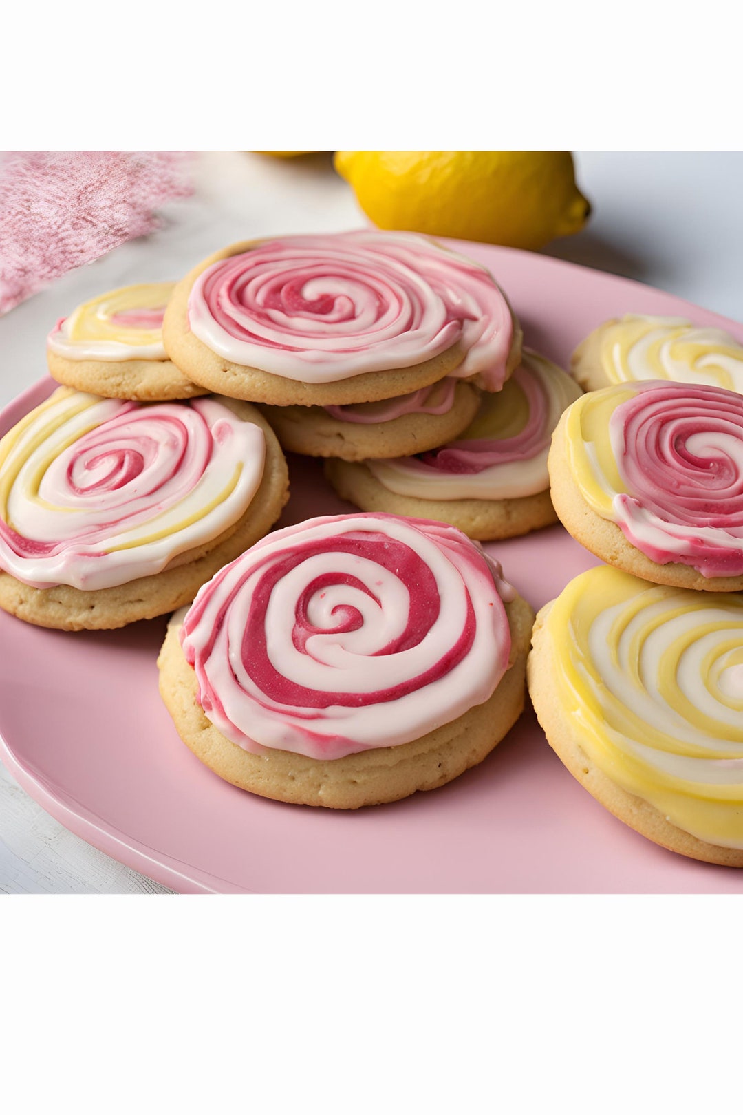 Raspberry Lemonade Cookie Recipe | Crumbl-inpsired - Etsy