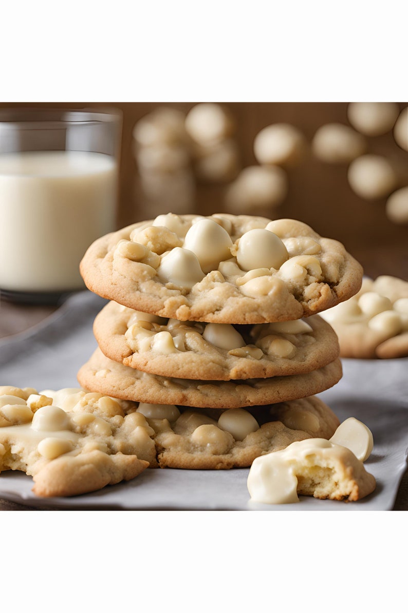 White Chocolate Macadamia Nut-stuffed Cookies Recipe - Etsy