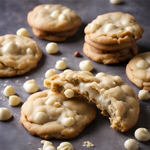 White Chocolate Macadamia Nut-stuffed Cookies Recipe - Etsy