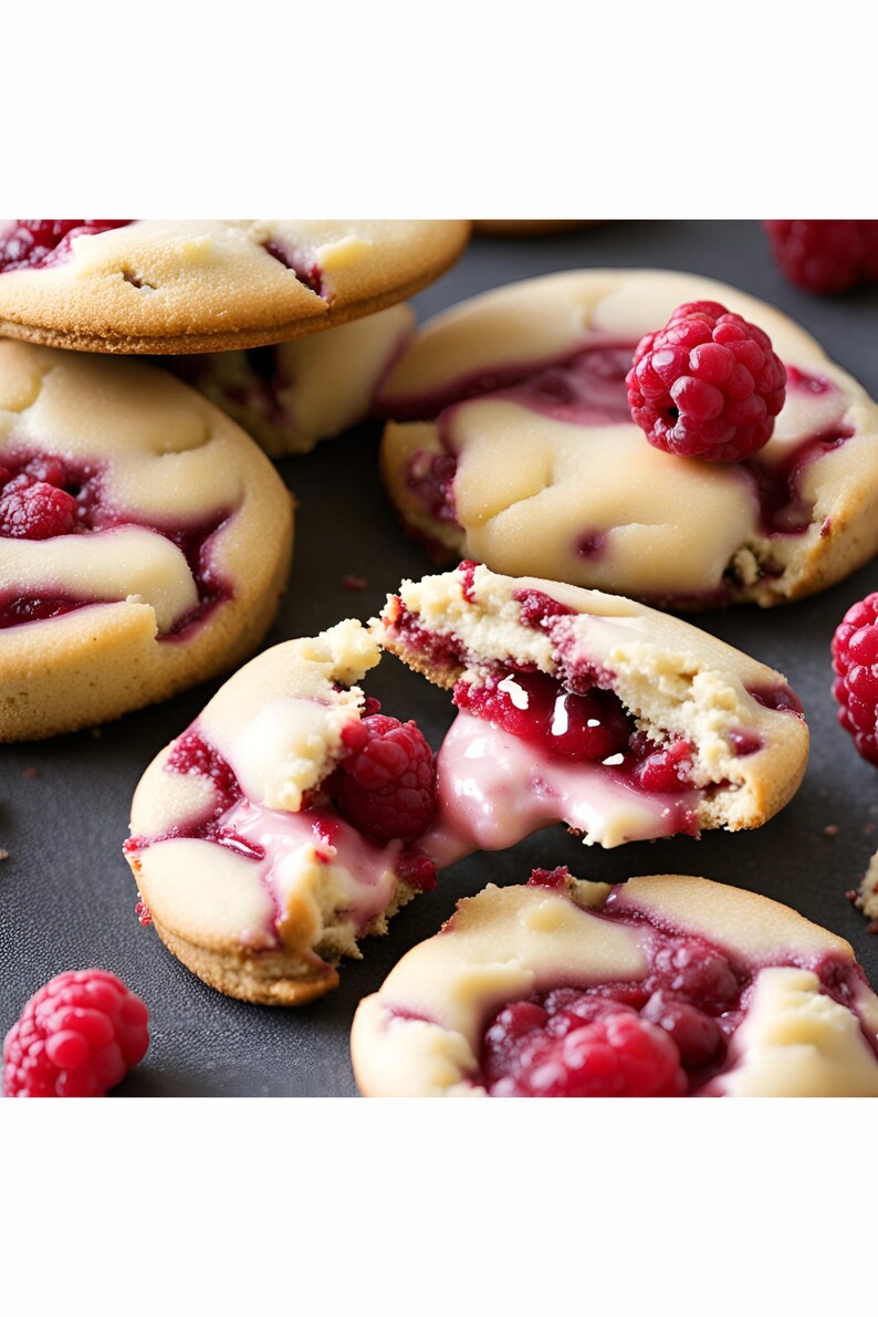 Raspberry Cheesecake-stuffed Cookies Recipe - Etsy