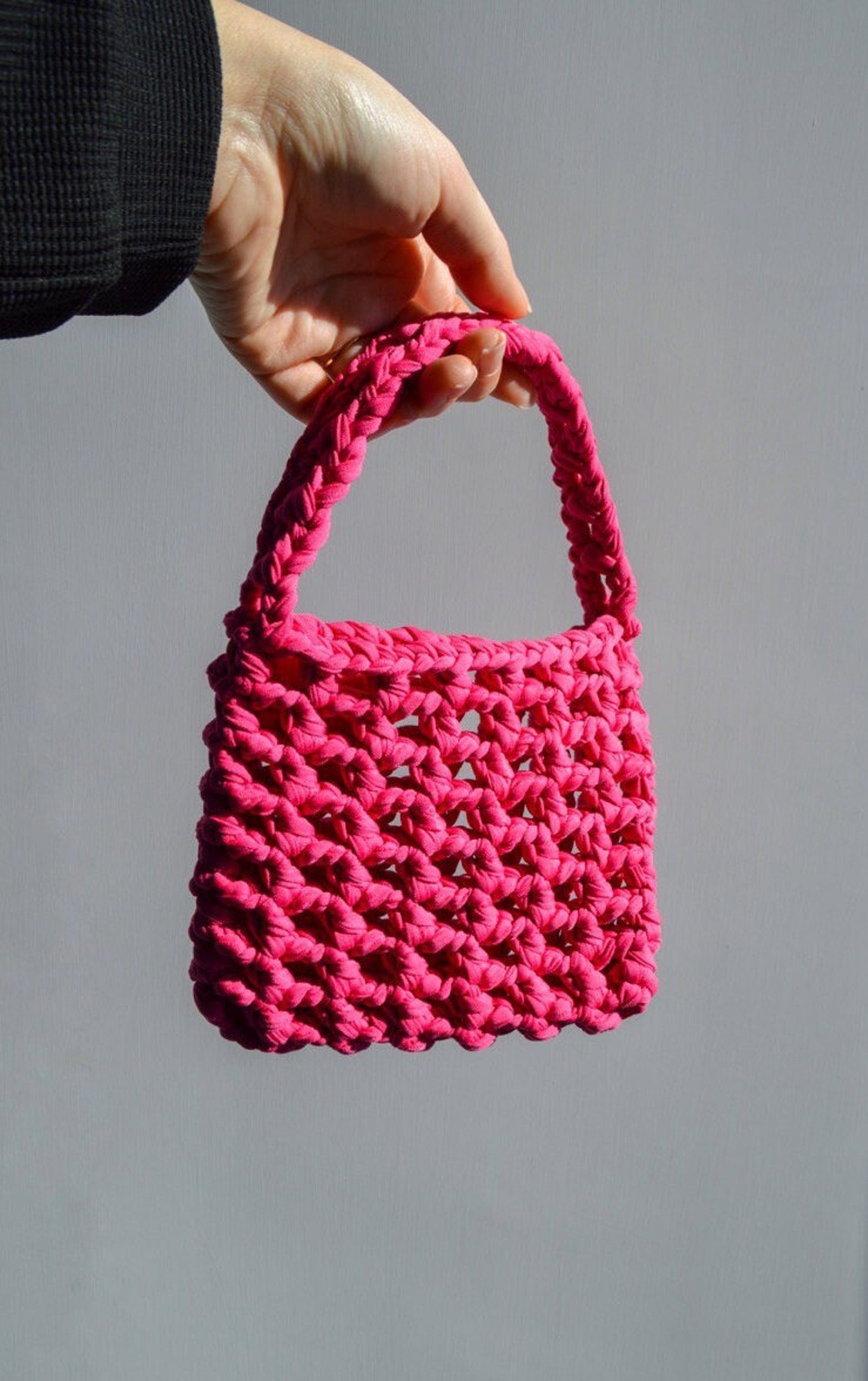 WAFFLE COLLECTION Handmade Crochet Bag - Etsy