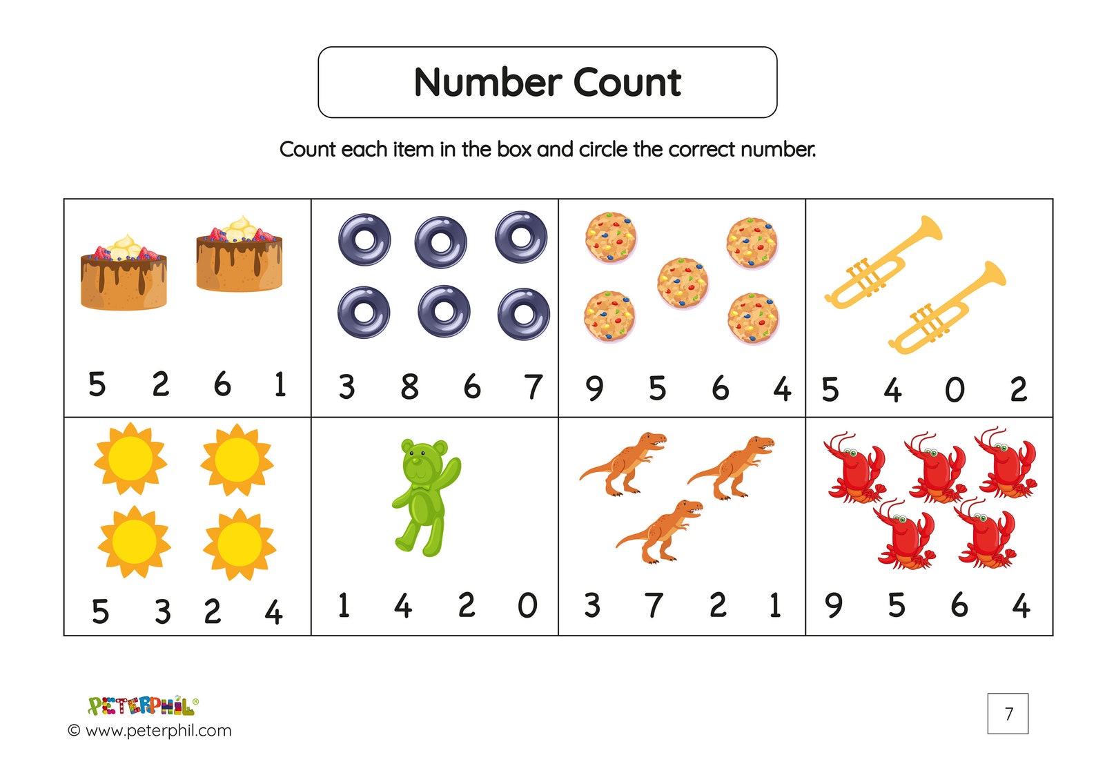 Maths Workbook Printable Activities: Learn to Count, Add, Subtract ...