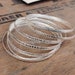 Hammering Beautiful Designer Bangle* Stackable Bangles* 925 Silver ...