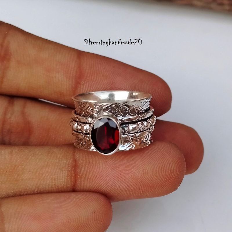 Red Stone Ring - Etsy